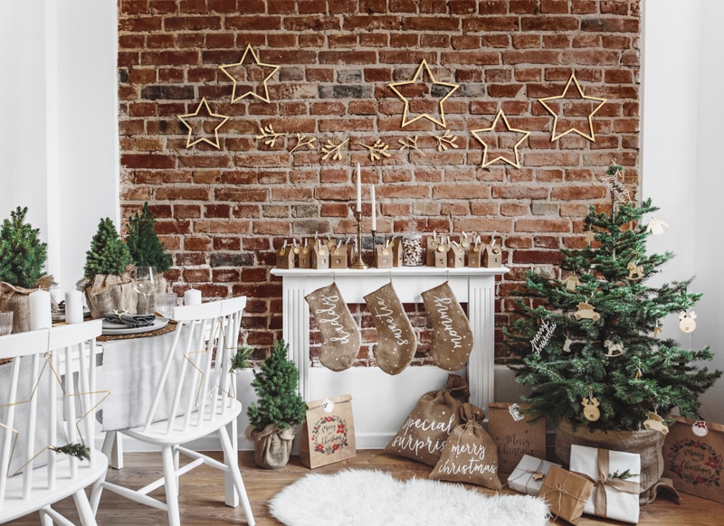 Natur Julebordpynt | Bordpynt til en God Jule Temafest - Party in a Box