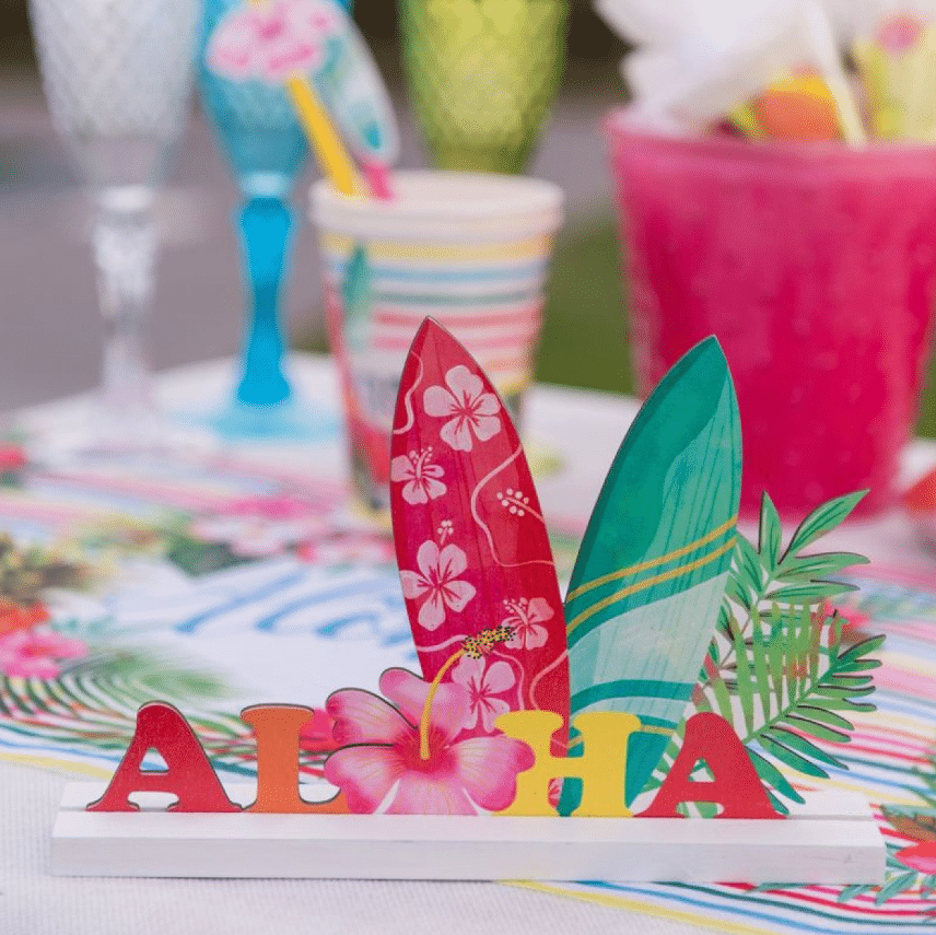 Aloha bord dekoration - Party In A Box - Party