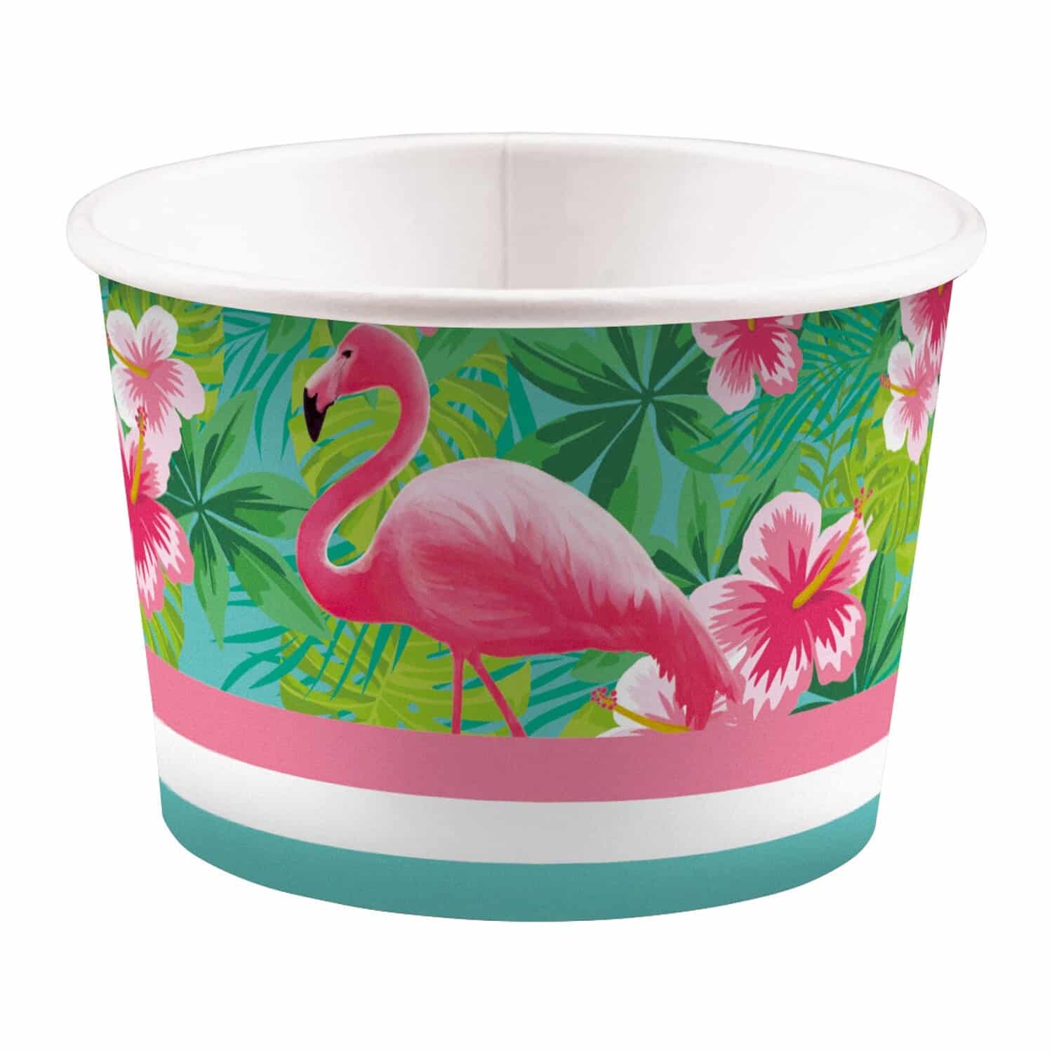 Pink/grøn flamingo snack bæger - Party In A Box - Party