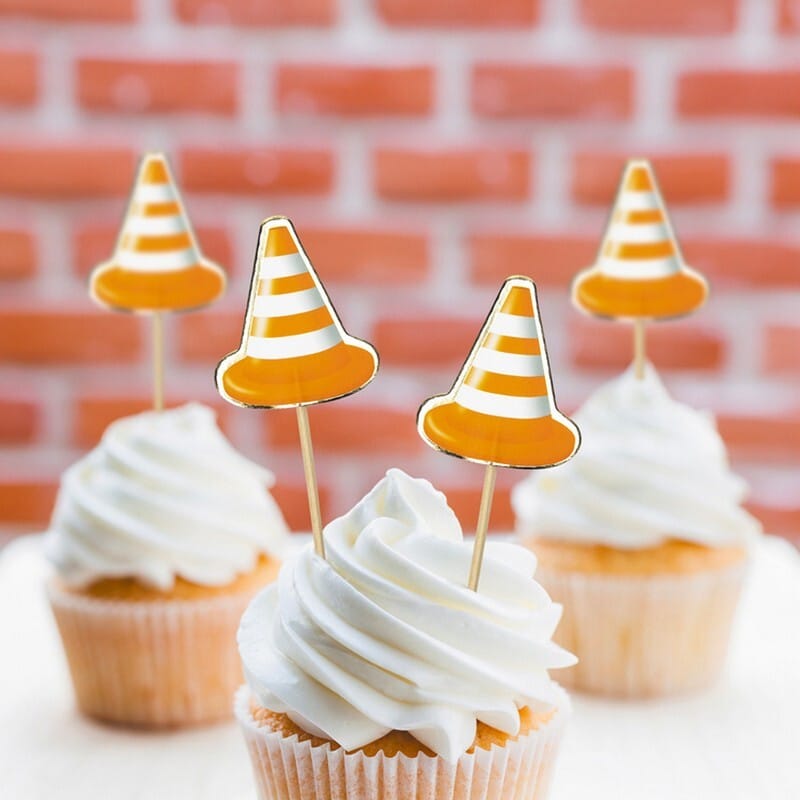 Trafikkegle kage pynt - Party In A Box - Party